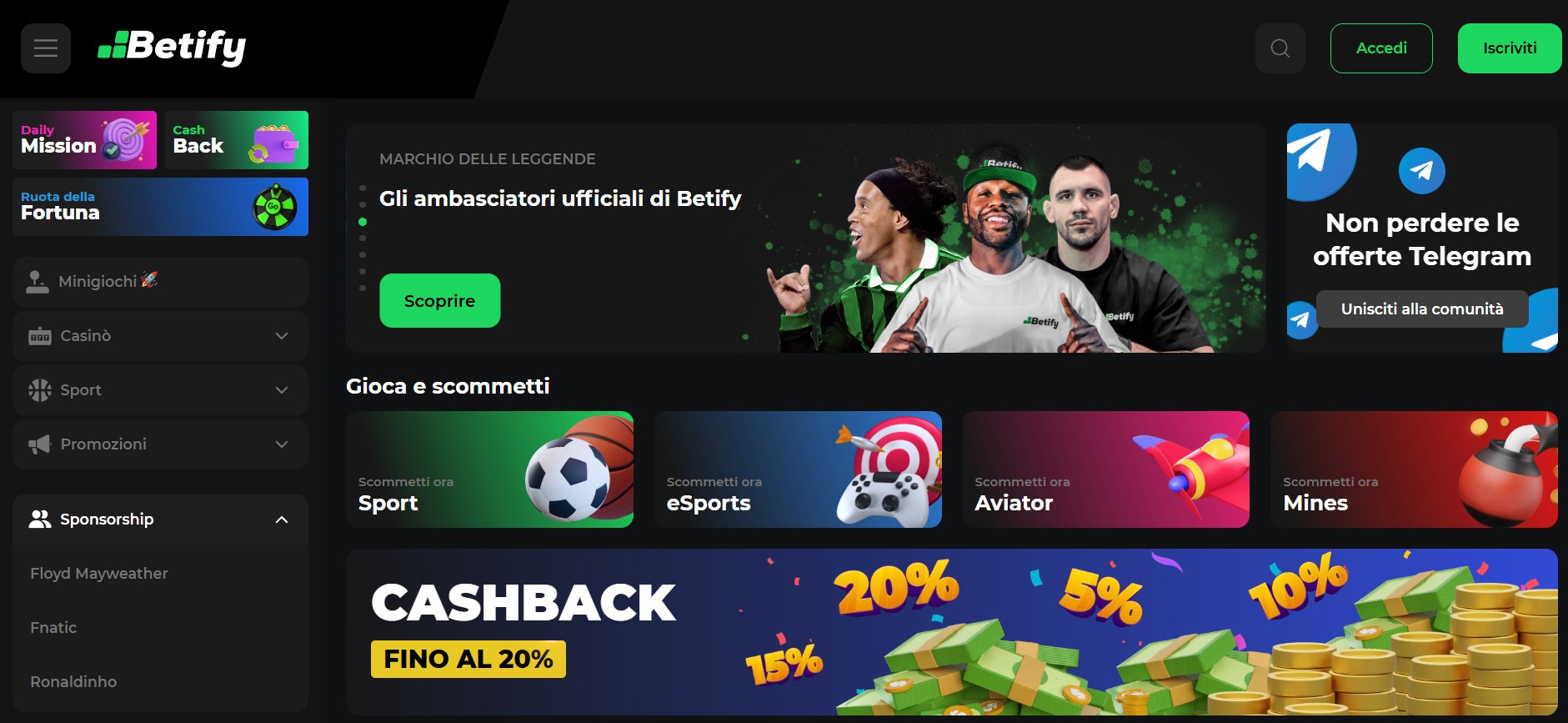 Betify Casino Italia: Iscriviti e scopri il bonus di benvenuto fino